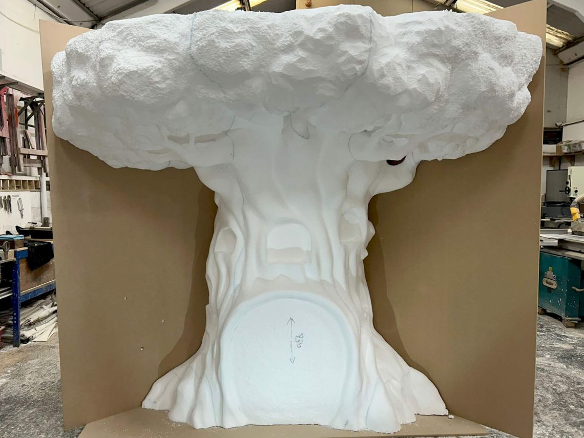 Spray Painting and Finishing | Giant Props | polystyrene carving