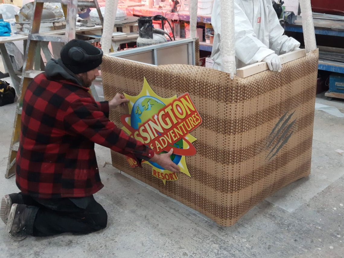 Hot air balloon basket prop | Promotional Marketing Prop | Props & Replicas