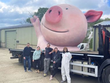 Percy Pig prop | Giant Prop | Retail Display Prop